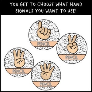 Pastel Rainbow Dalmatian Multicultural Hand Signals for Classroom ...