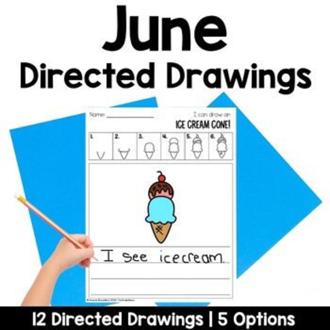 June Directed Drawings | Spring - Etsy