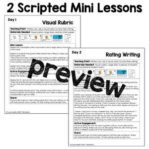 Kindergarten Visual Rubric | 5 Star Writing - Etsy