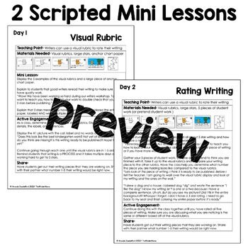 Kindergarten Visual Rubric | 5 Star Writing - Etsy