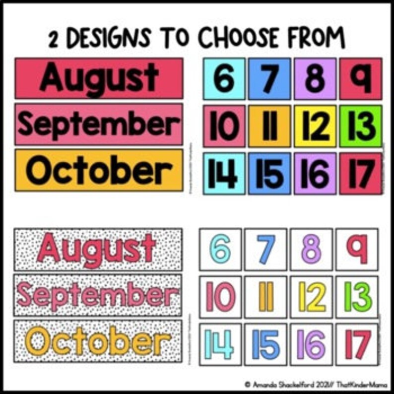 Bright Rainbow Calendar | Editable | Colorful Classroom Decor ...