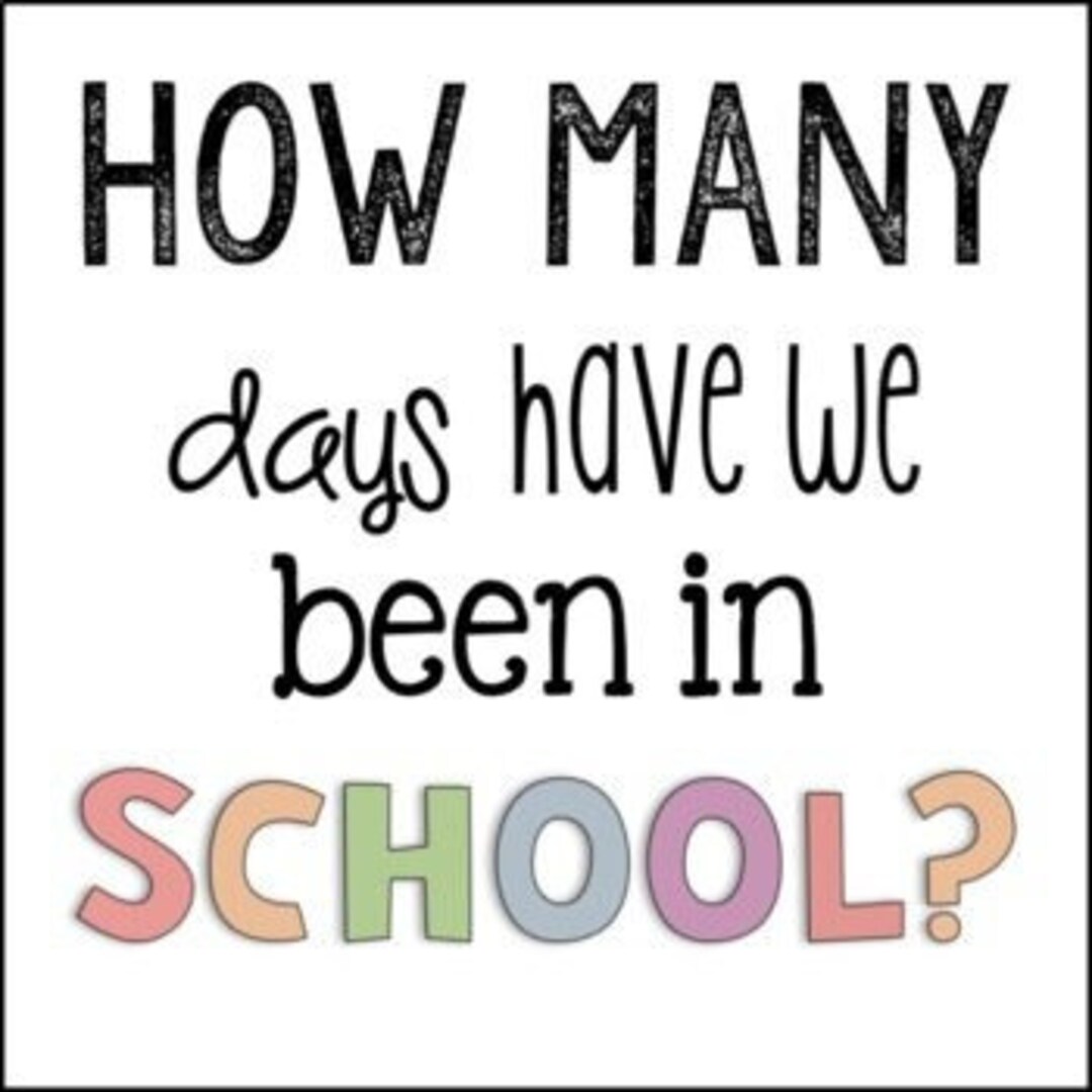 How Many Days Have We Been in School | Rainbow Pastel Decor | Bulletin ...