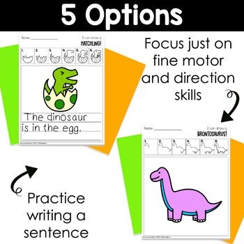 Dinosaur Directed Drawings - Etsy