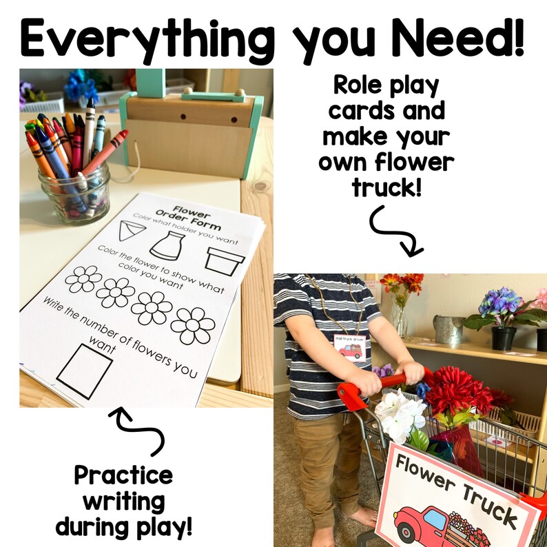 PRINTABLE Flower Shop Dramatic Play Preschool Sensory Play | Elementary ...