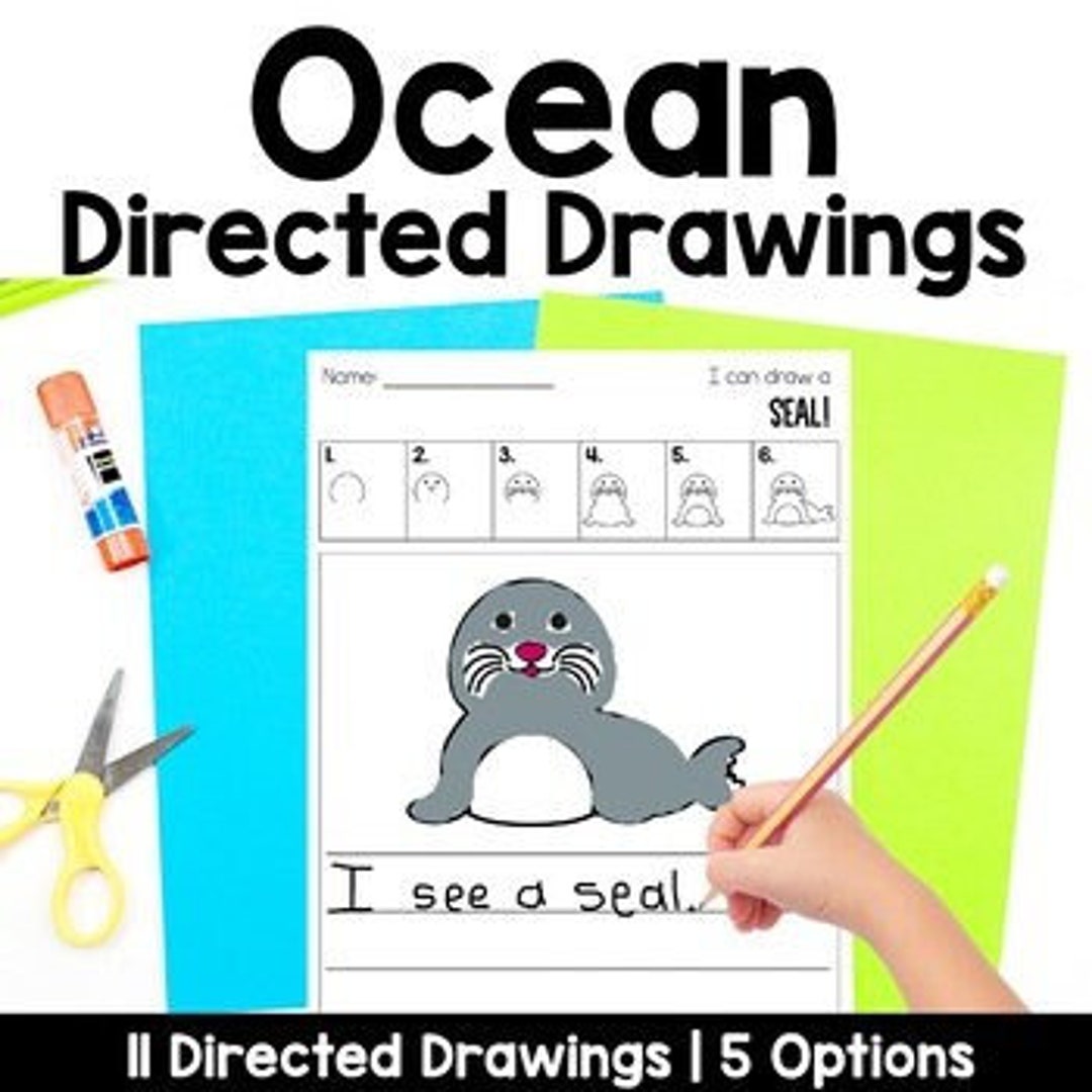Ocean Directed Drawings - Etsy