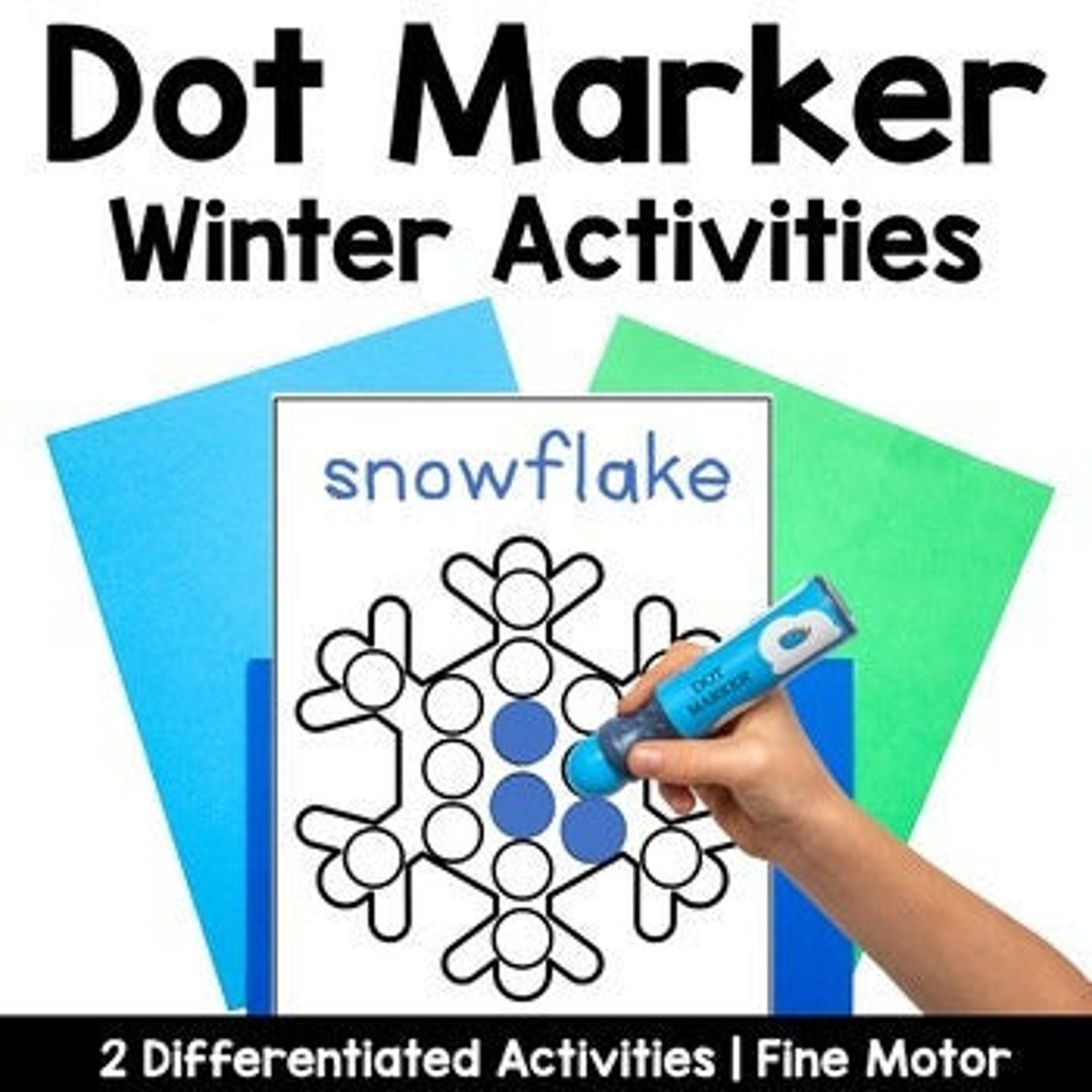 Winter Dot Marker Activities | Bingo Dot Markers | Fine Motor - Etsy