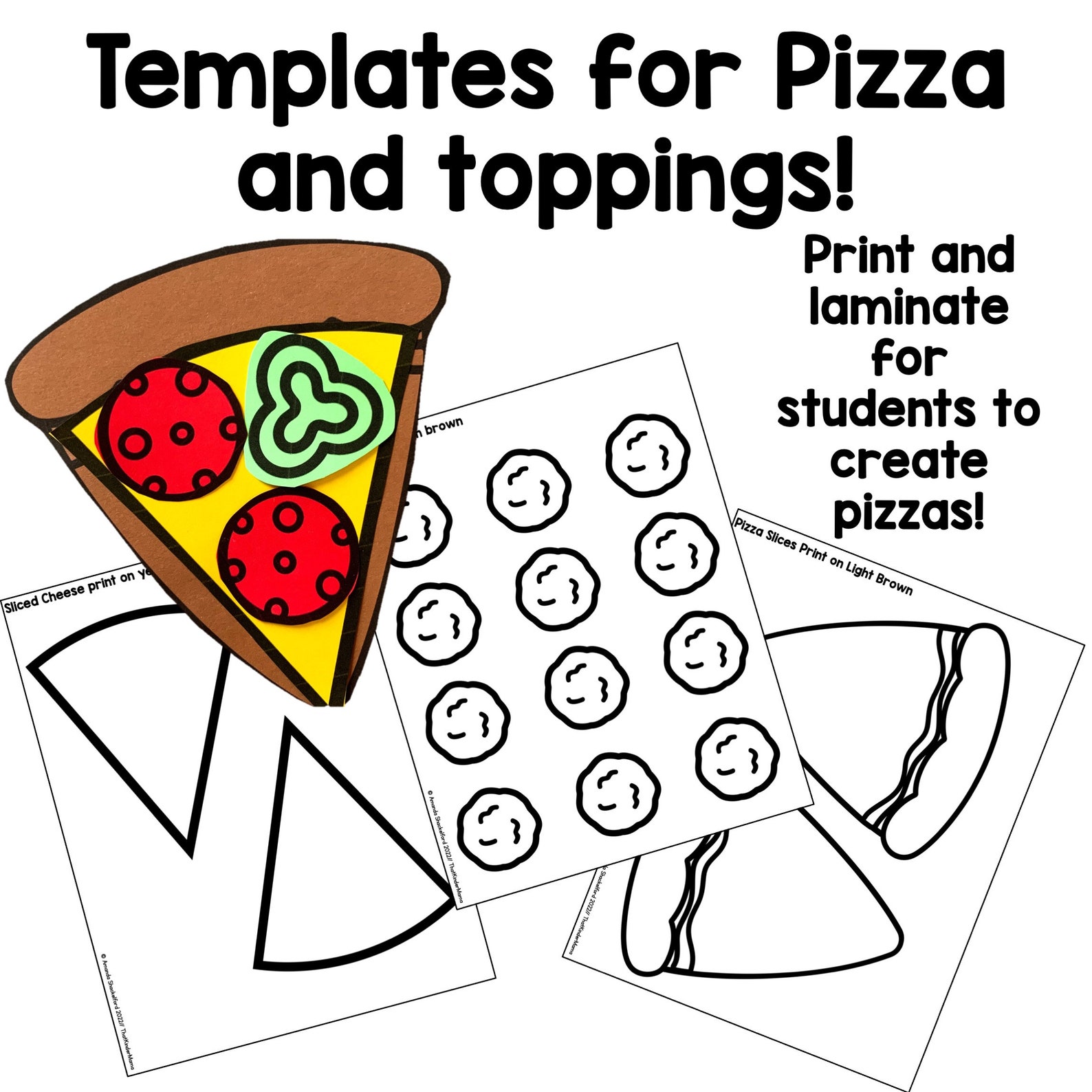 PRINTABLE Pizza Shop Dramatic Play Preschool Sensory Play | Elementary ...