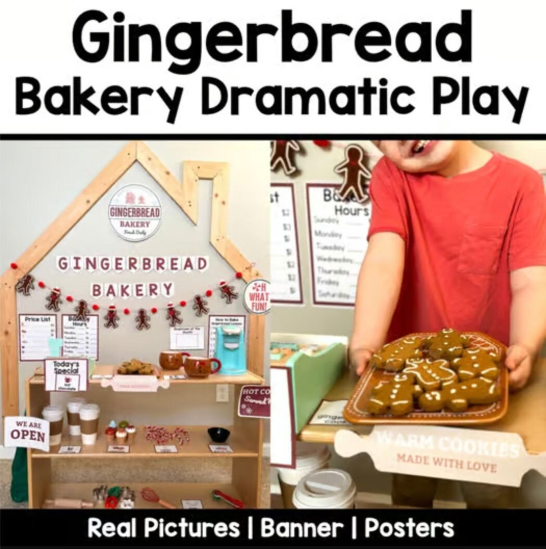 Gingerbread Bakery Dramatic Play | Real Pictures - Etsy
