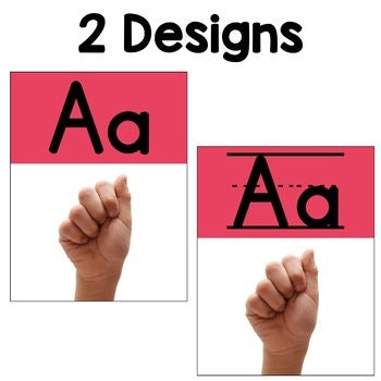 Bright Rainbow ASL Alphabet Poster Real Pictures Nonfiction Editable ...