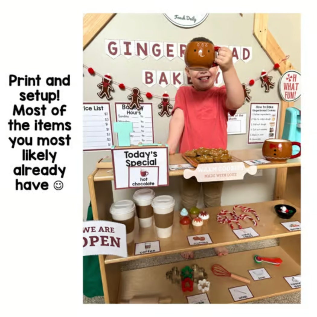 Gingerbread Bakery Dramatic Play | Real Pictures - Etsy
