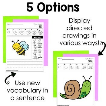 April Directed Drawings With Shapes | Spring - Etsy