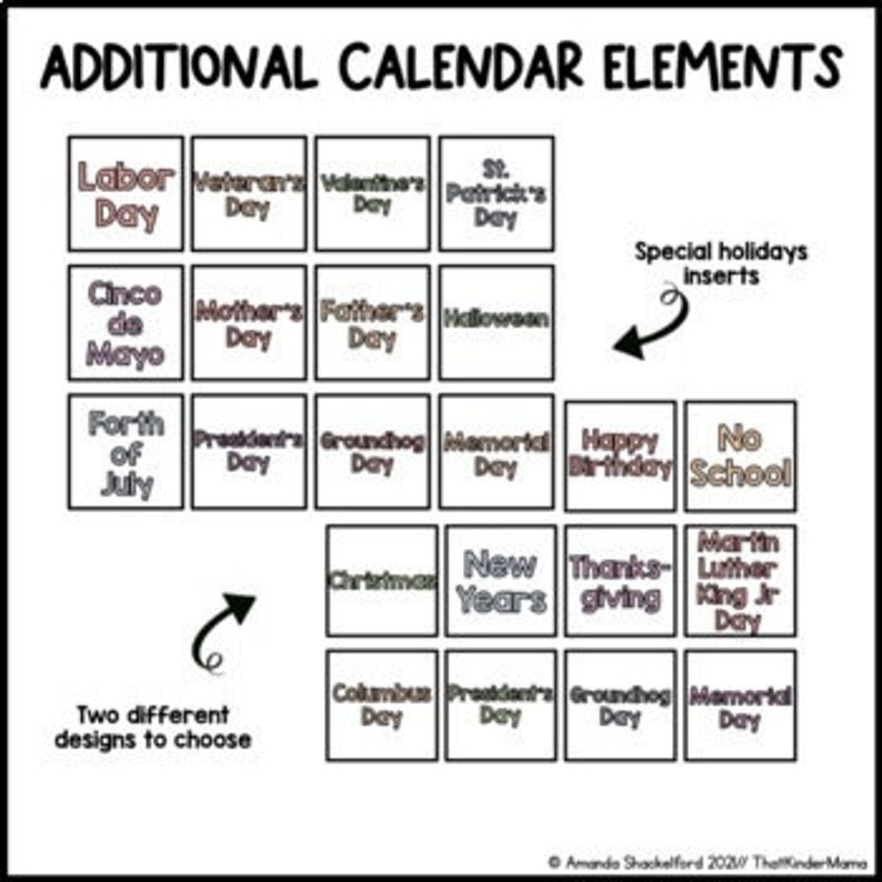 Pastel Rainbow Calendar | Editable | Neutral Classroom Decor | Morning ...