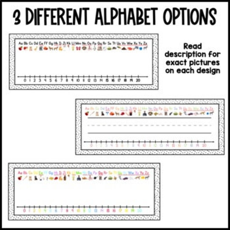Real Alphabet Pictures Name Plates | Boho | Pastel Rainbow | Bright ...