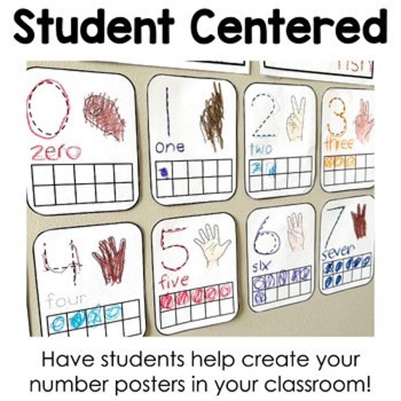Student Centered Number Posters | Printable Decor | Classroom Decor - Etsy