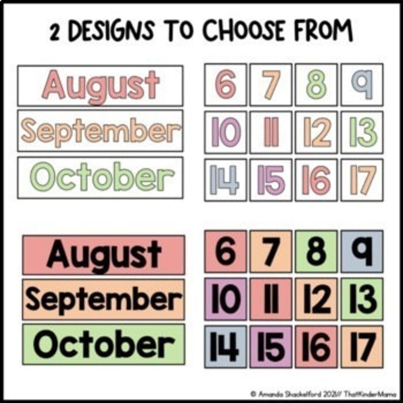 Pastel Rainbow Calendar | Editable | Neutral Classroom Decor | Morning ...