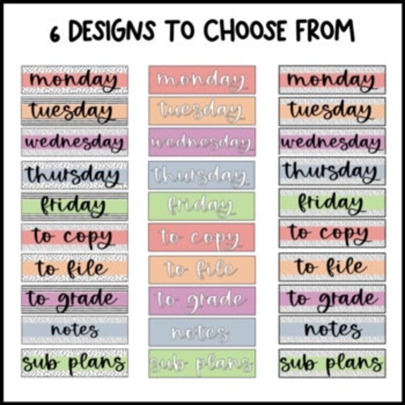 Pastel Rainbow Rolling Cart Labels Editable Dalmatian Printable Decor ...