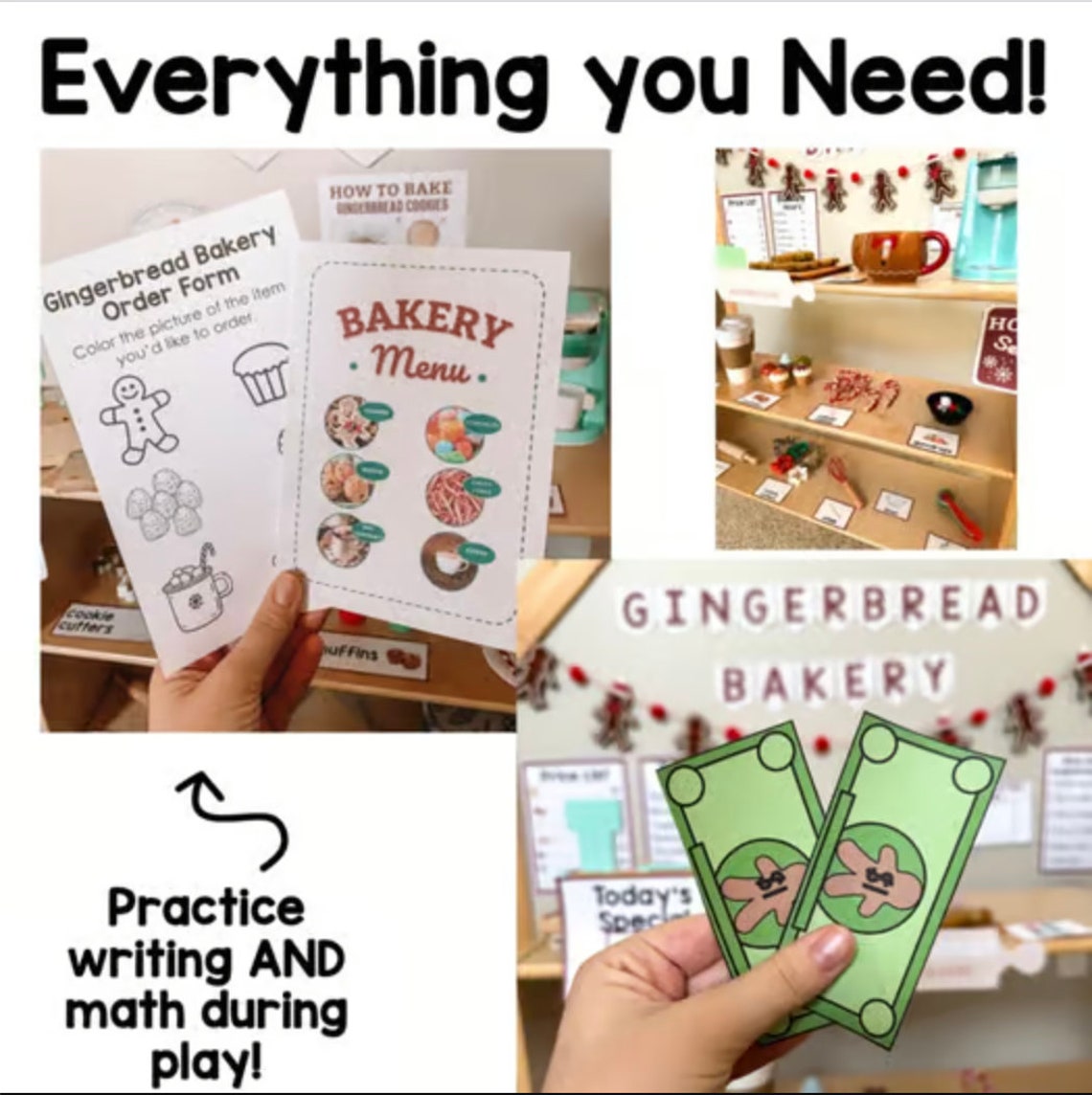 Gingerbread Bakery Dramatic Play | Real Pictures - Etsy
