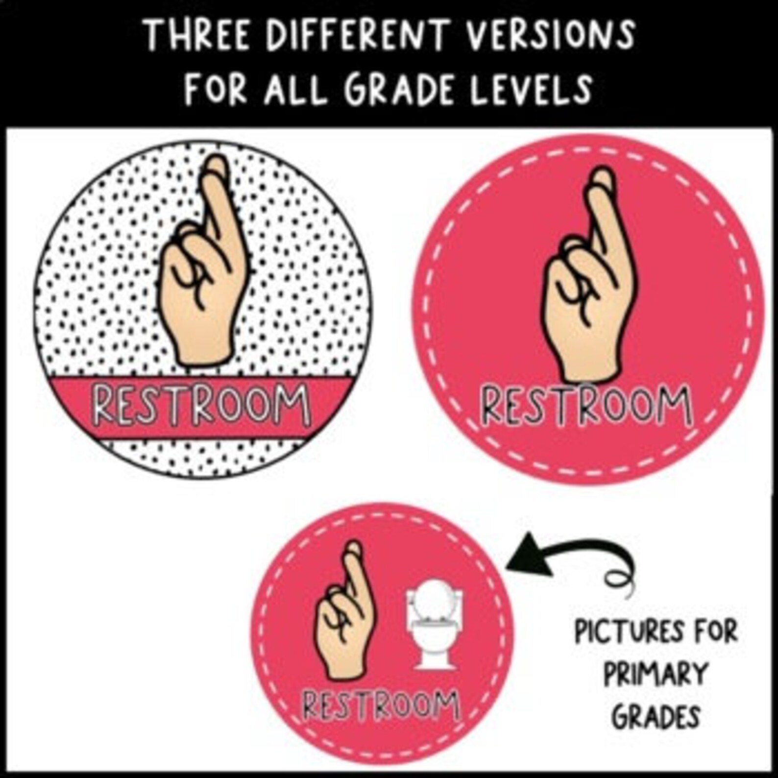 Bright Rainbow Multicultural Hand Signals for Classroom Management ...