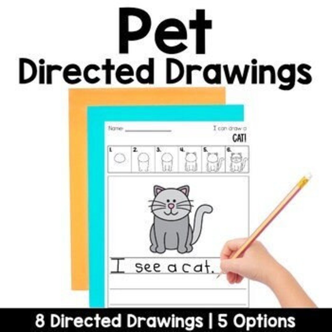 Pet Animals Directed Drawings - Etsy