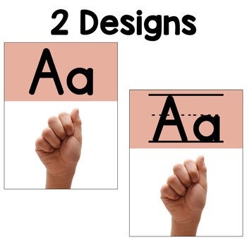 Modern Boho ASL Alphabet Poster Real Pictures Nonfiction Editable ...