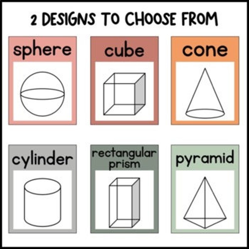 Modern Boho Dalmatian 3d Shape Poster Neutral Classroom Decor Printable ...