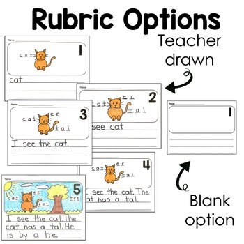 Kindergarten Visual Rubric | 5 Star Writing - Etsy