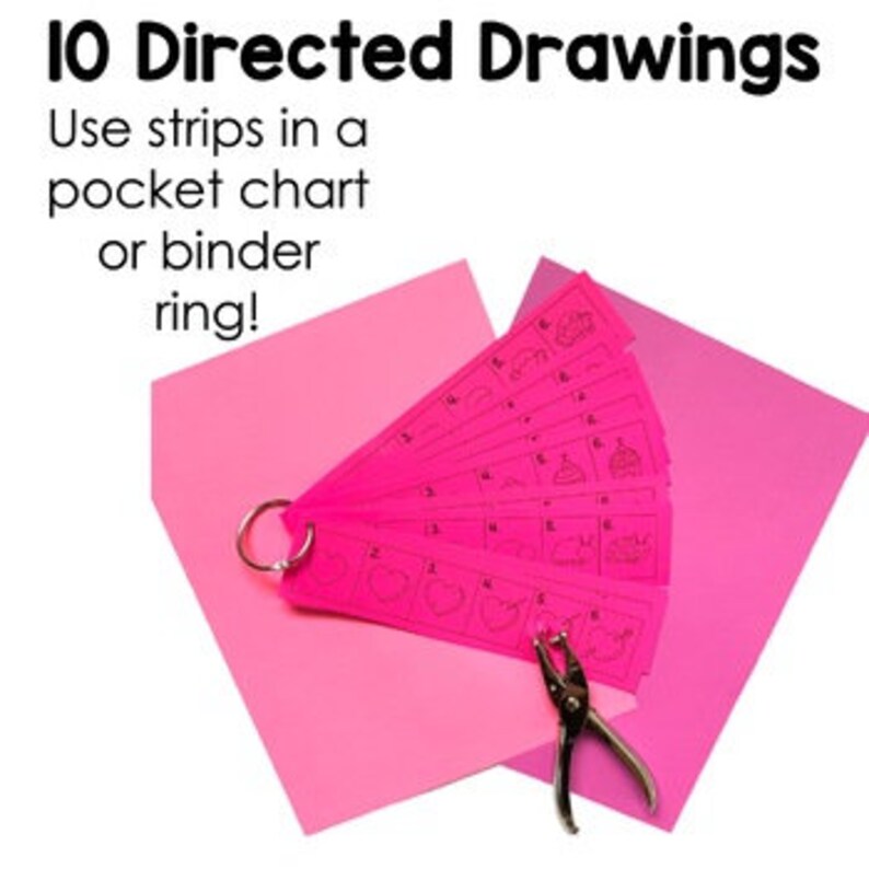 February Directed Drawings With Shapes Winter - Etsy