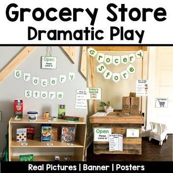 Grocery Store Dramatic Play | Real Pictures - Etsy