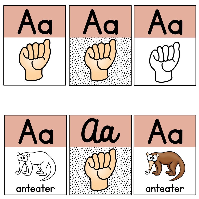 Boho ASL Alphabet Posters | Boho Classroom Decor | American Sign ...