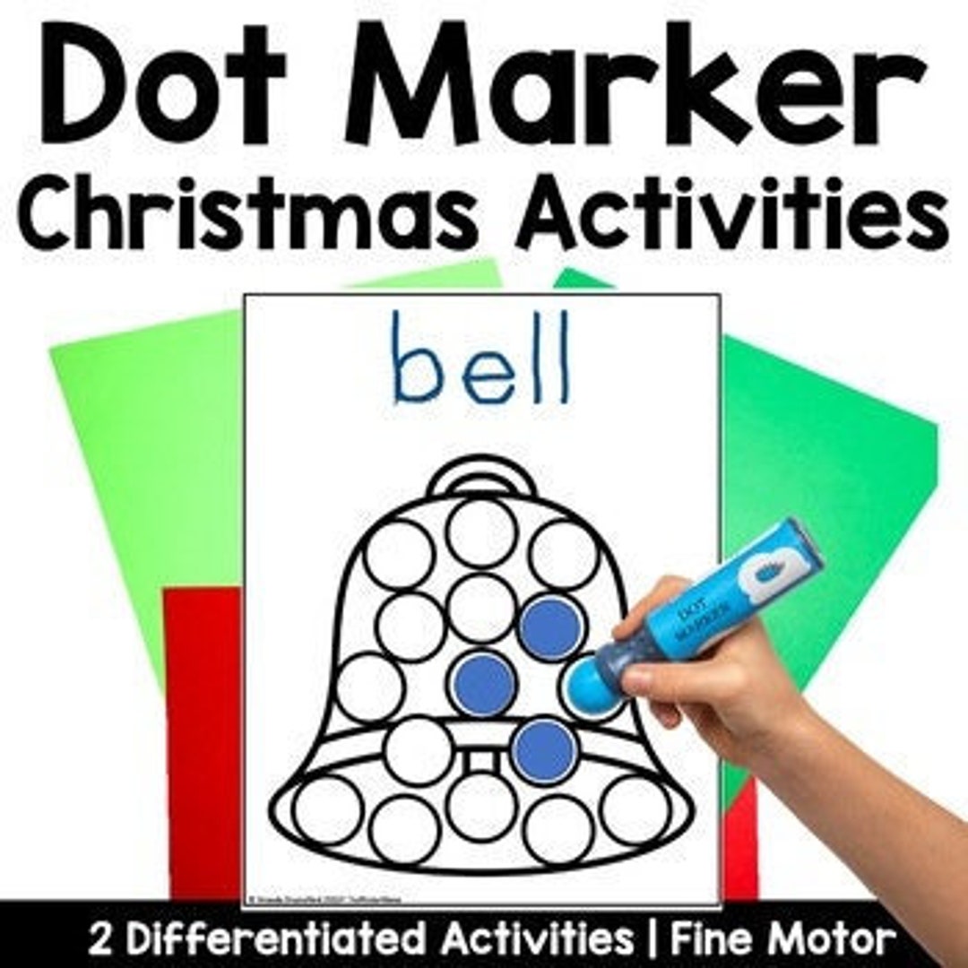 Christmas Dot Marker Activities | Bingo Dot Markers | Fine Motor - Etsy