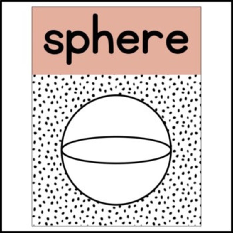 Modern Boho Dalmatian 3d Shape Poster Neutral Classroom - Etsy