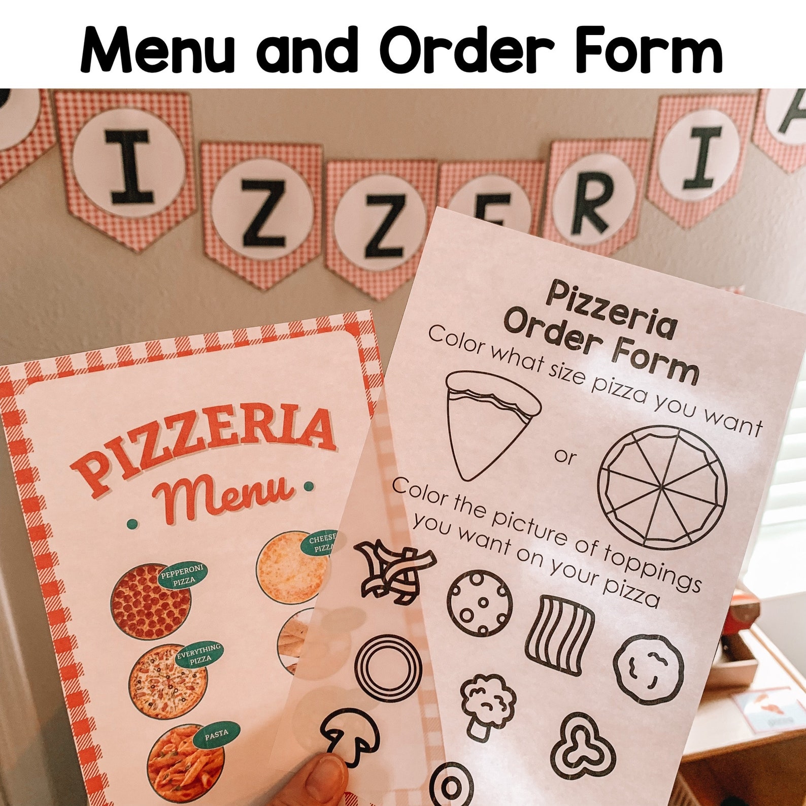 PRINTABLE Pizza Shop Dramatic Play Preschool Sensory Play | Elementary ...