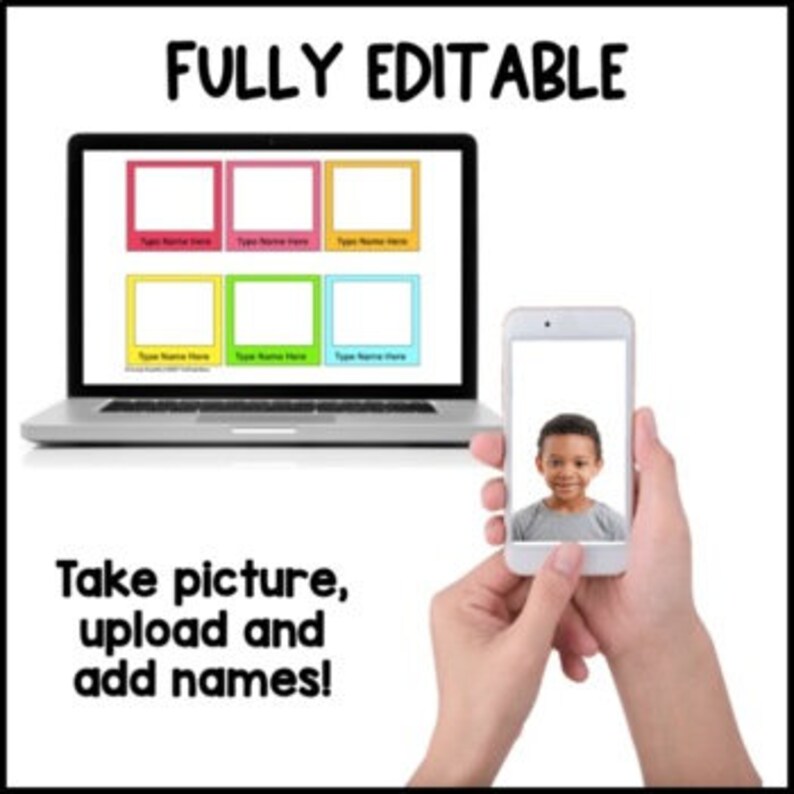 Editable Student Book Bin Labels Real Pictures Digital File Classroom ...