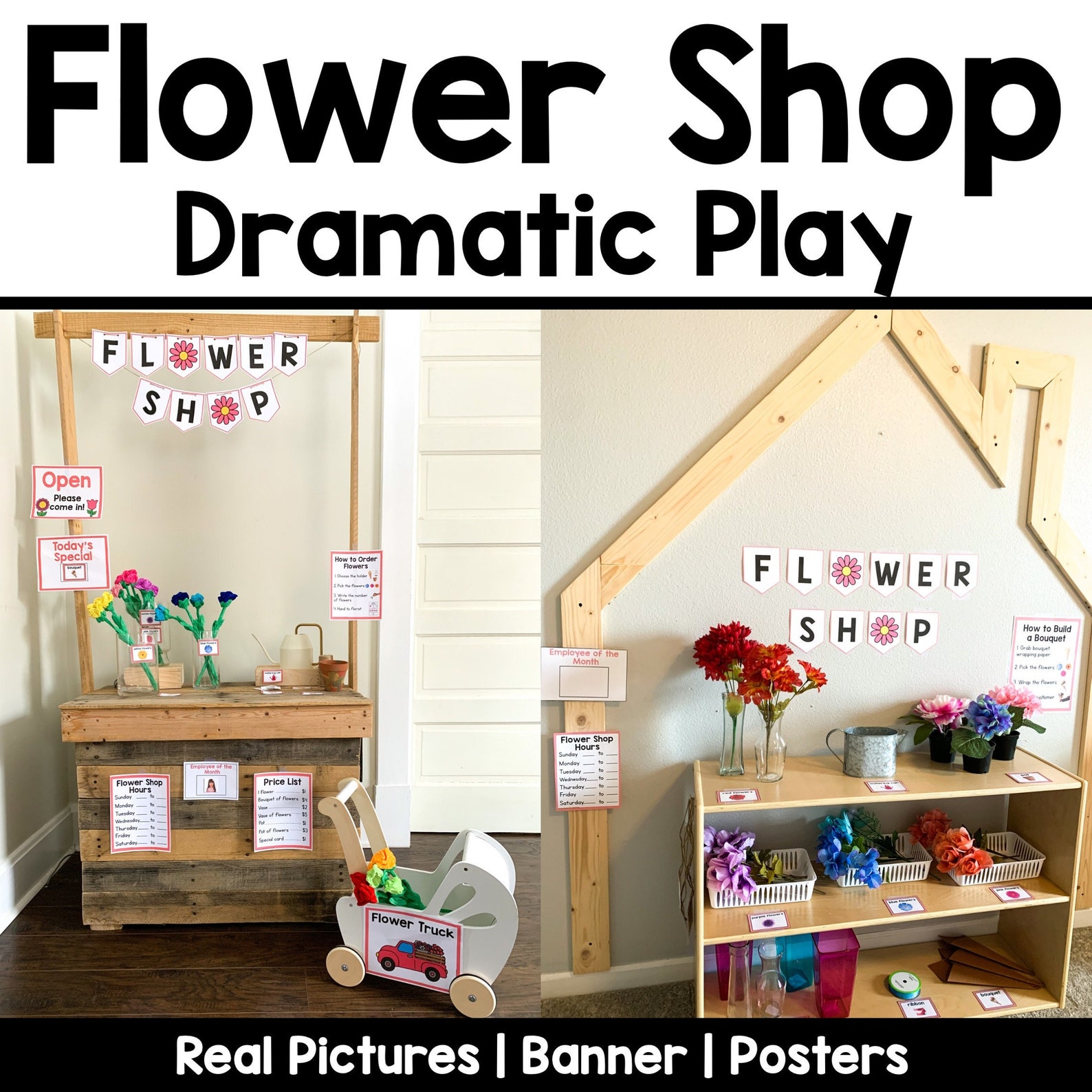 PRINTABLE Flower Shop Dramatic Play Preschool Sensory Play | Elementary ...