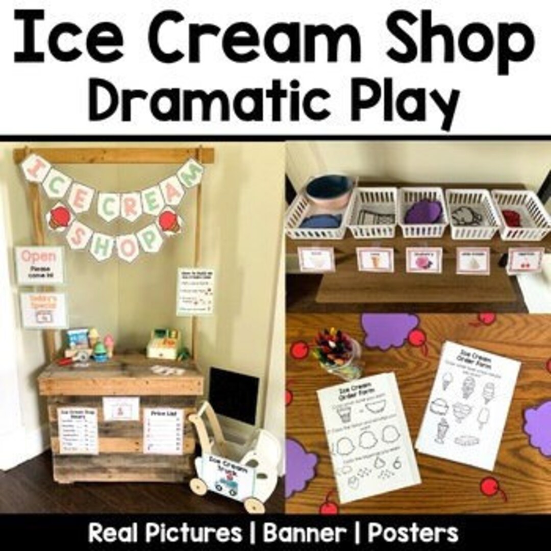 Ice Cream Shop Dramatic Play - Etsy