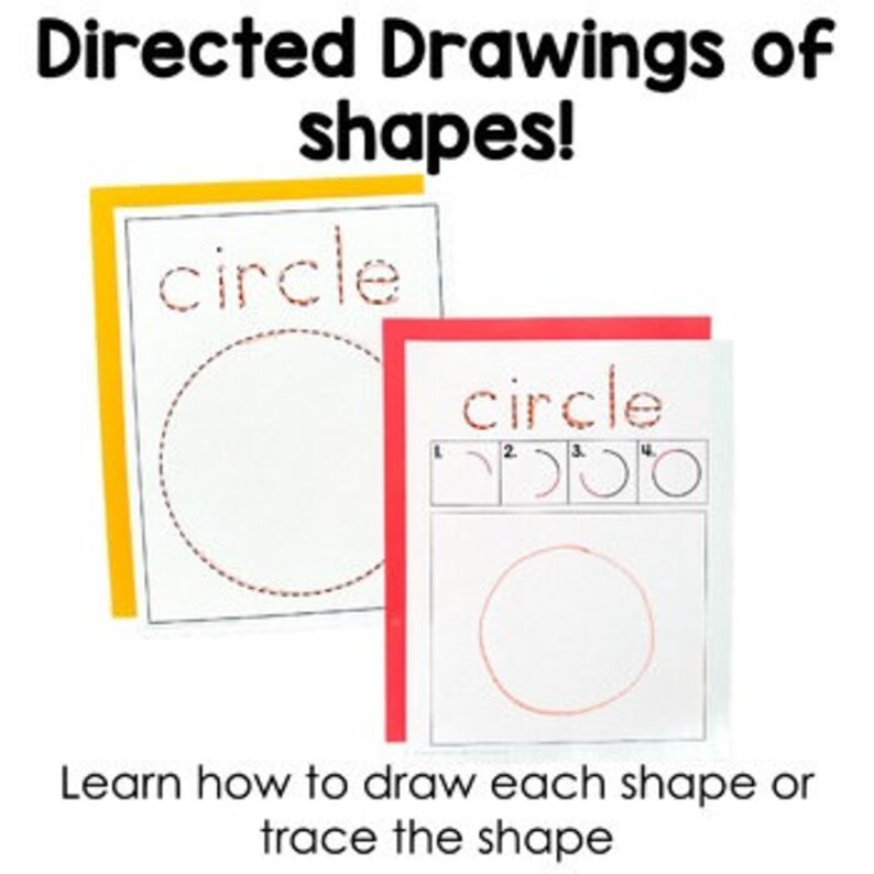 Student Centered Shape Posters Directed Drawings Classroom - Etsy