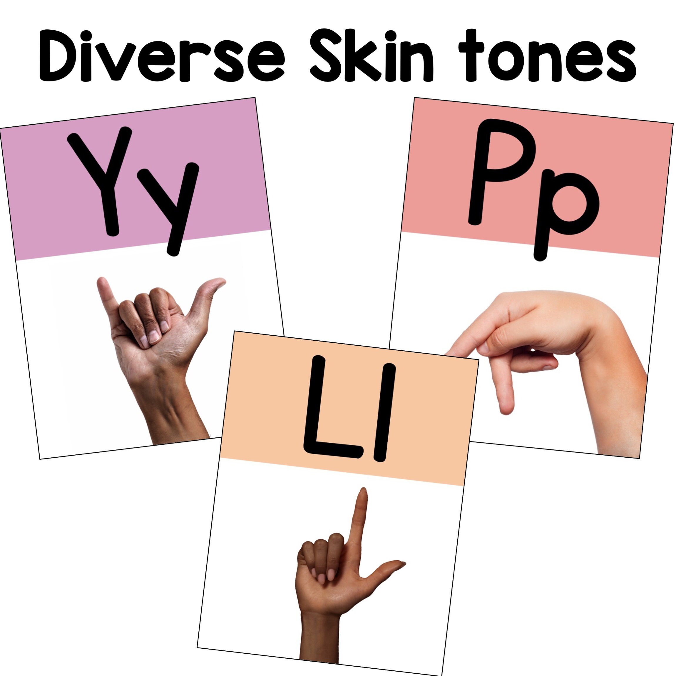 Pastel ASL Alphabet Poster | Pastel Rainbow Classroom Decor | American ...