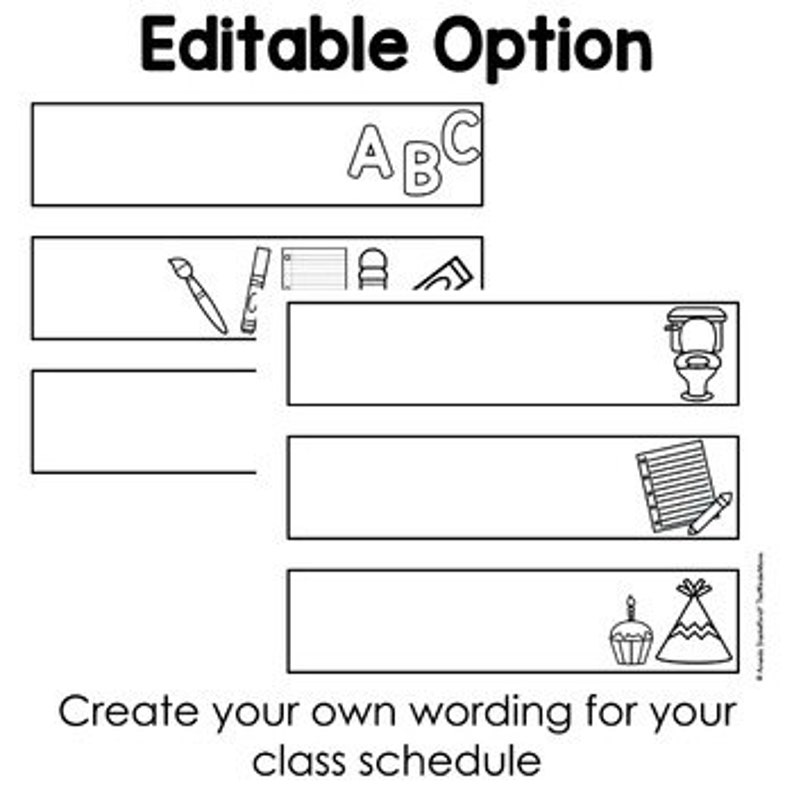 Student Centered Visual Schedule | Printable Poster | Classroom Decor ...