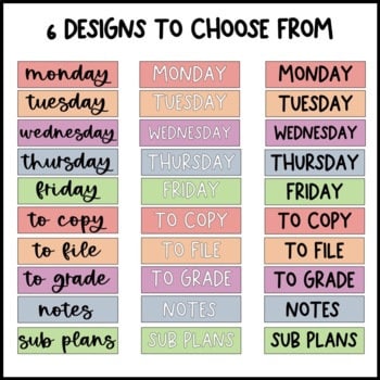 Pastel Rainbow Rolling Cart Labels | Editable | Dalmatian | Printable ...