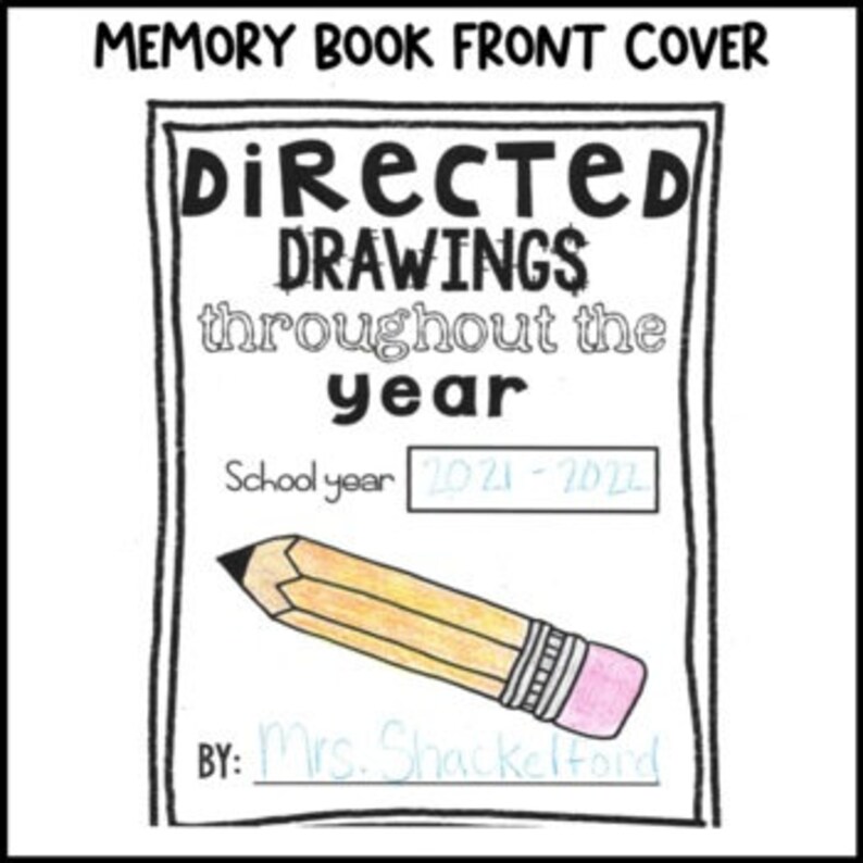 Monthly Directed Drawings Throughout the Year Memory Book Parent Gift ...