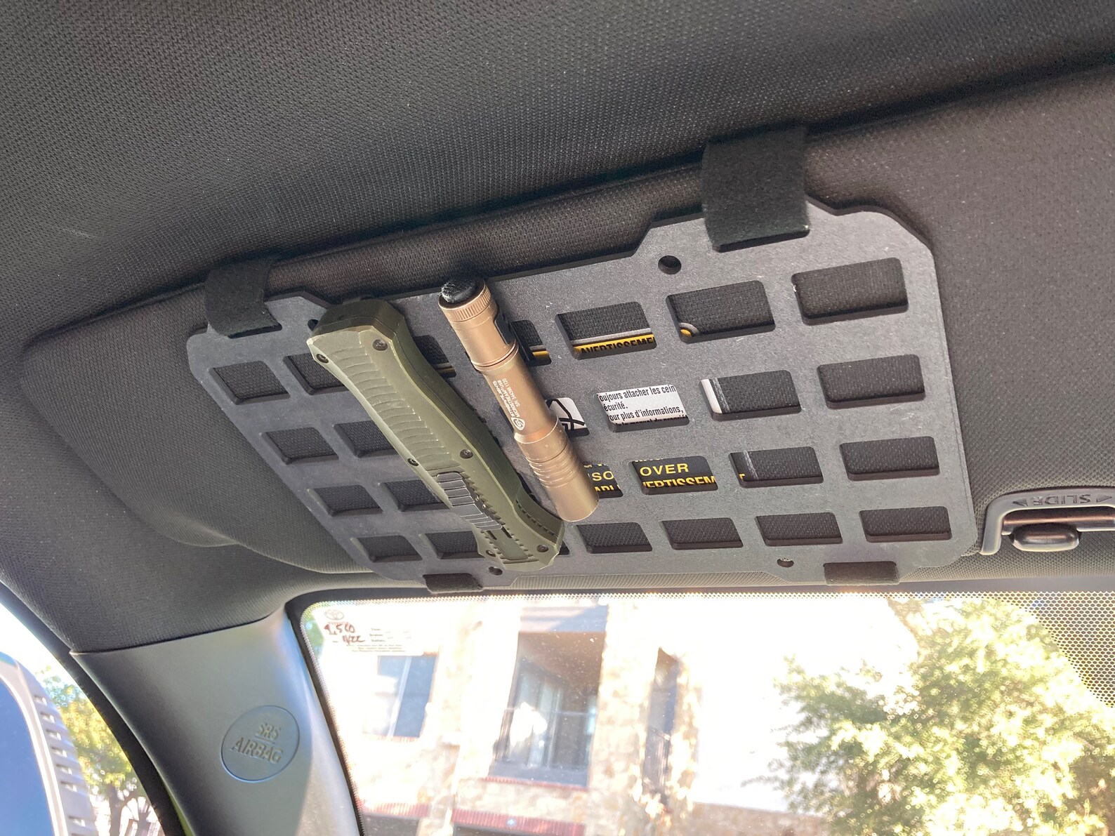 MOLLE Panel Sun Visor EDC Organizer Streamline Your - Etsy