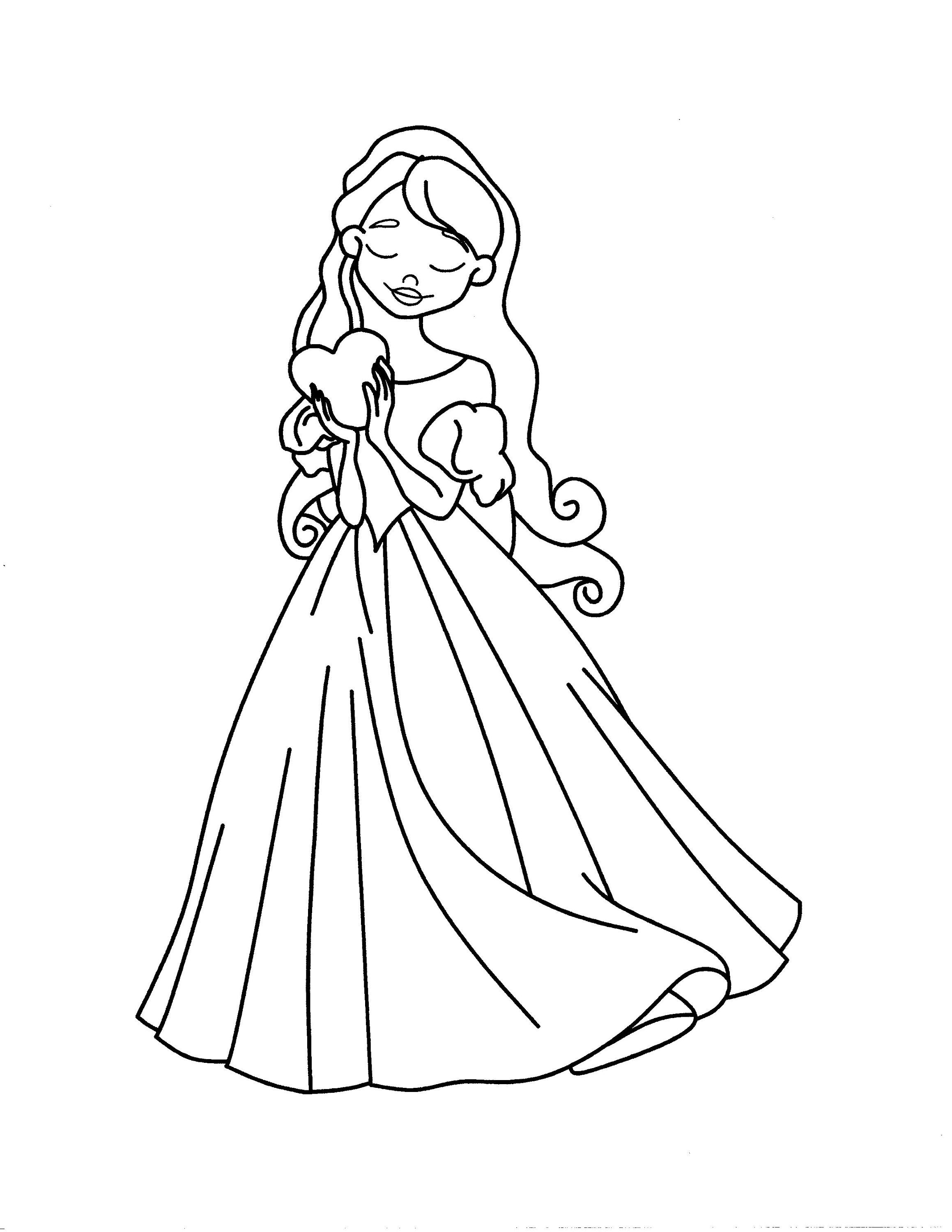 18 Princess Coloring Pages Printable Coloring - Etsy