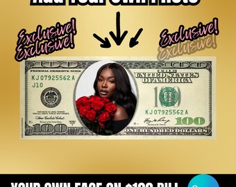 Dollar Bill Template, Your Face on Money, Personalized Dollar, Editable ...