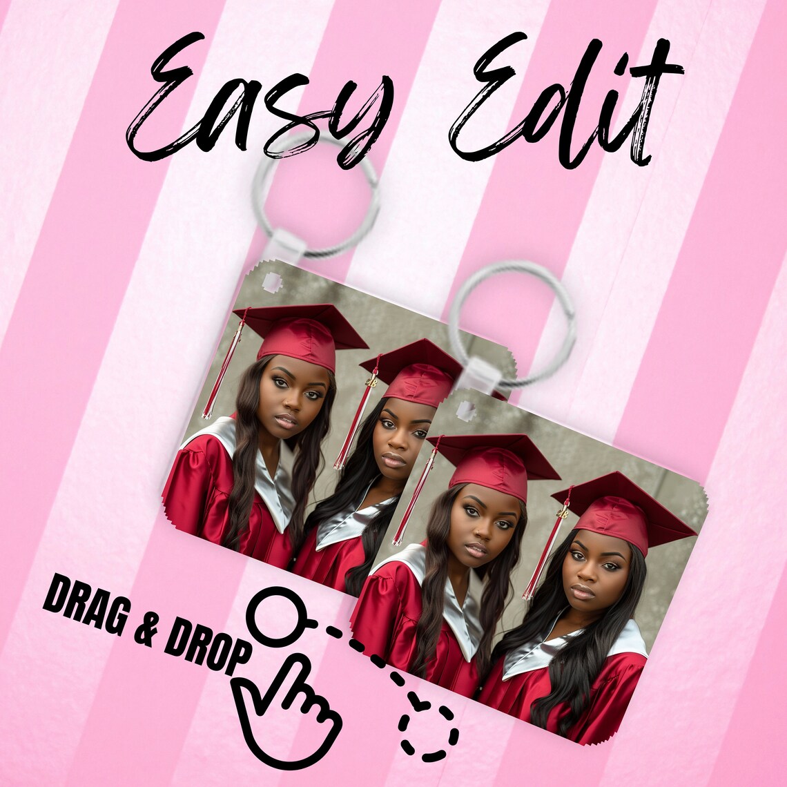 2024 Graduation Bundle Mockup Templates, Graduation Stole, Canva Mockup ...