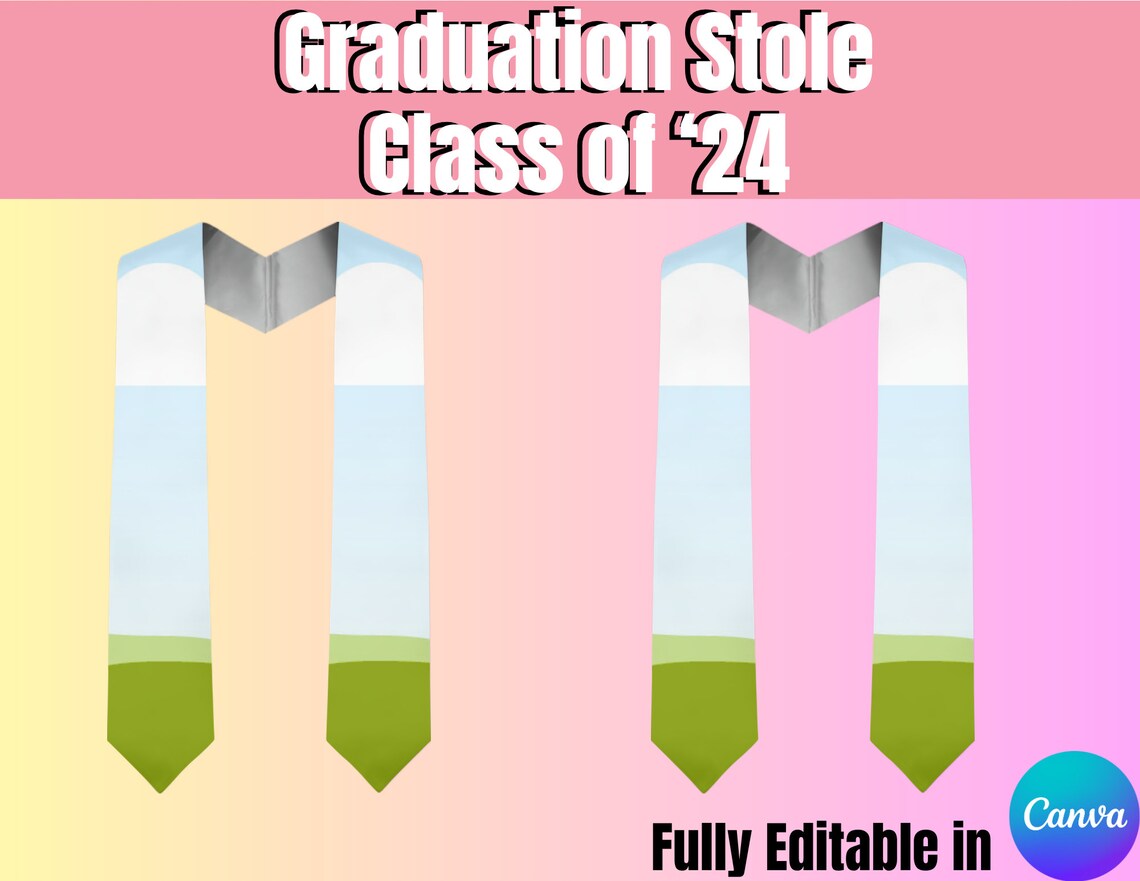 NEW 2024 Graduation Stole Mockup Bundle, Graduation Sash Mockups ...