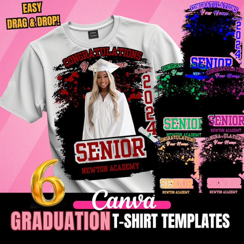 Custom Graduation Shirt Template Bundle, Graduation T Shirt Design ...