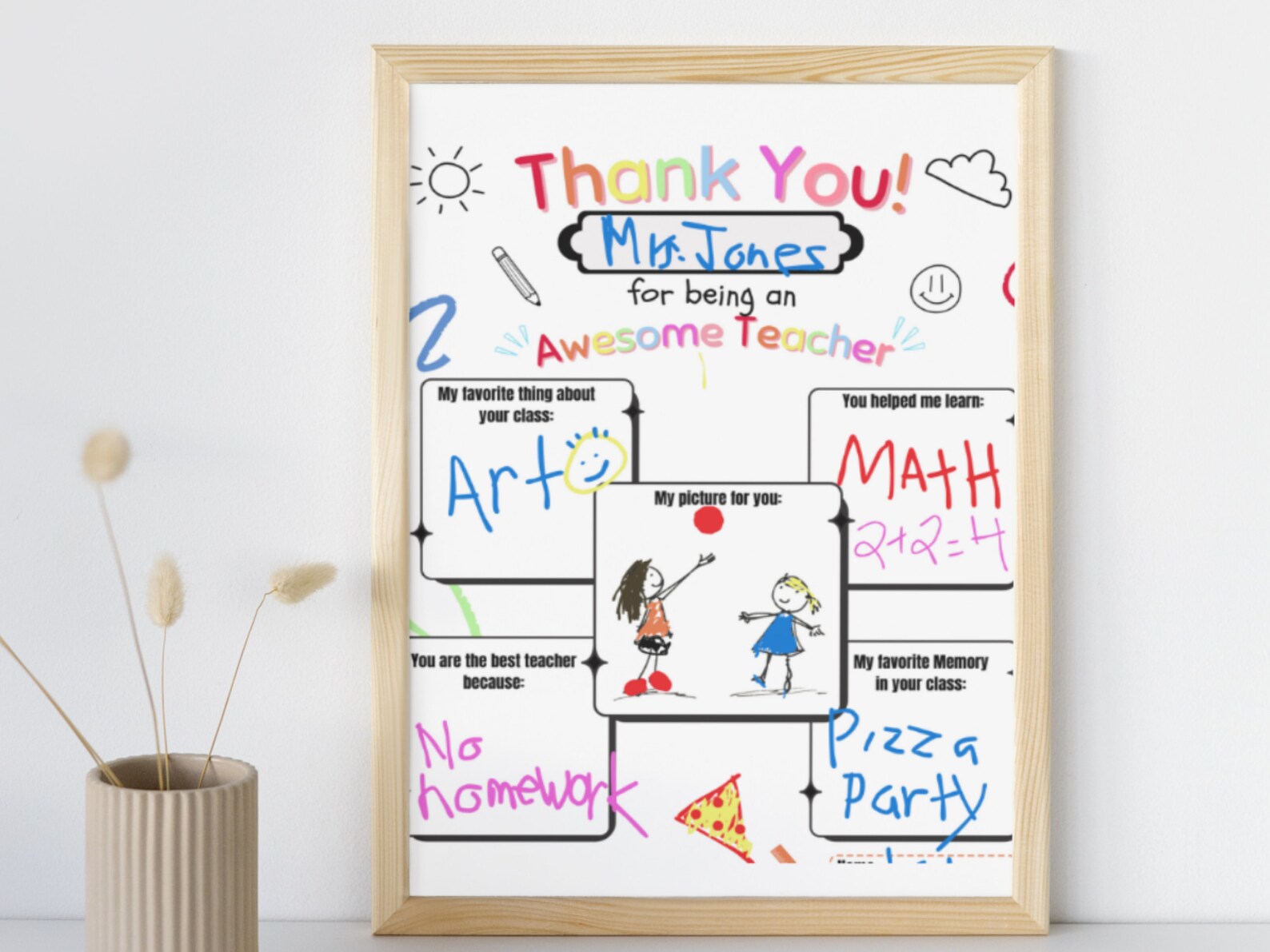 Teacher Appreciation Week Printable Worksheets, Thank You Gift for ...