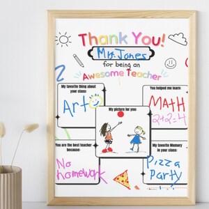 Teacher Appreciation Week Printable Worksheets, Thank You Gift for ...