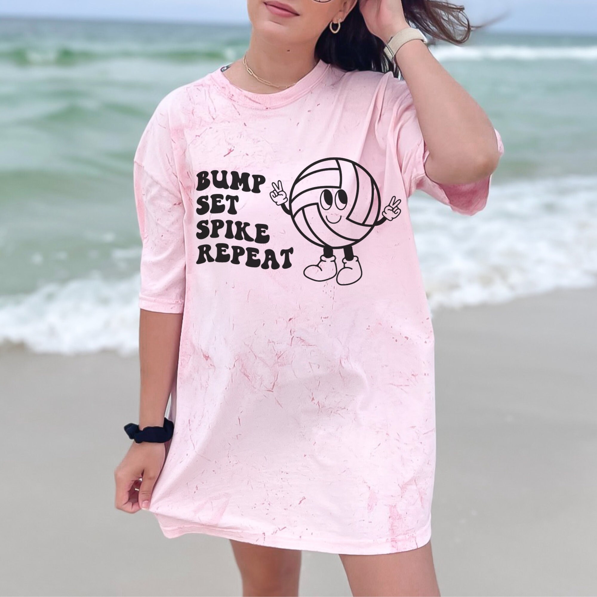 VOLLEYBALL SVG VOLLEYBALL Png bump Set Spike Repeat Volleyball Shirt ...