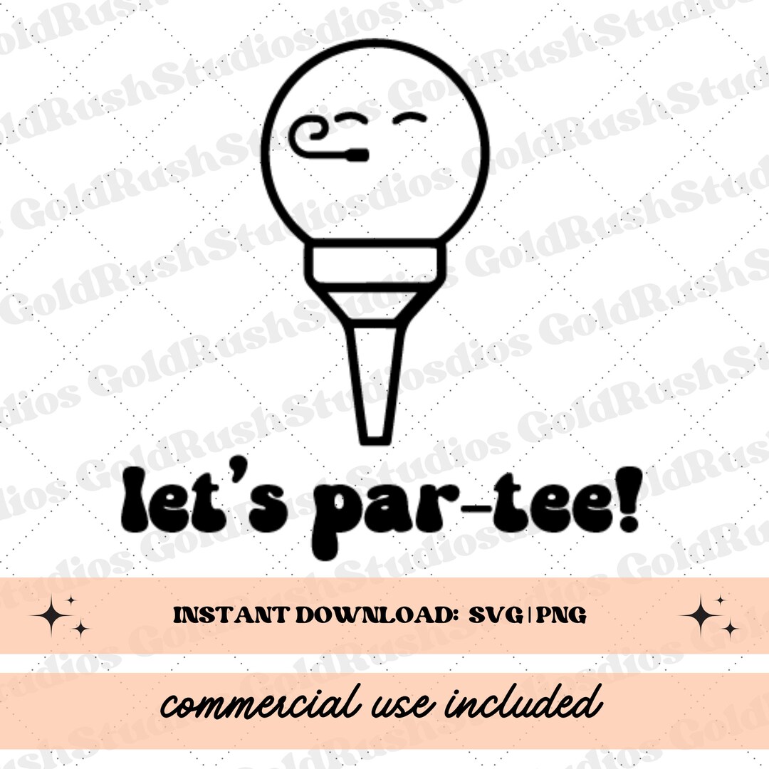 GOLF SVG Funny Golf Svg "let's Par-tee" Golf Cart Decals, Golf Puns Svg ...